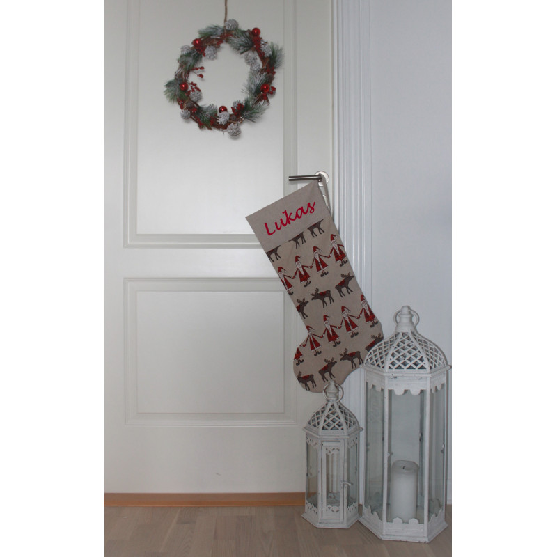 NavneBamserne.dk | Julesok med elge, julemænd og navn på